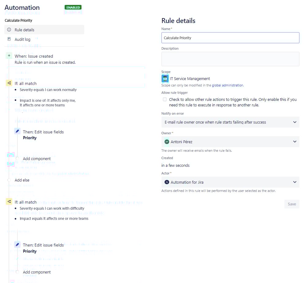 Create a prioritization matrix in Jira Service Management Cloud