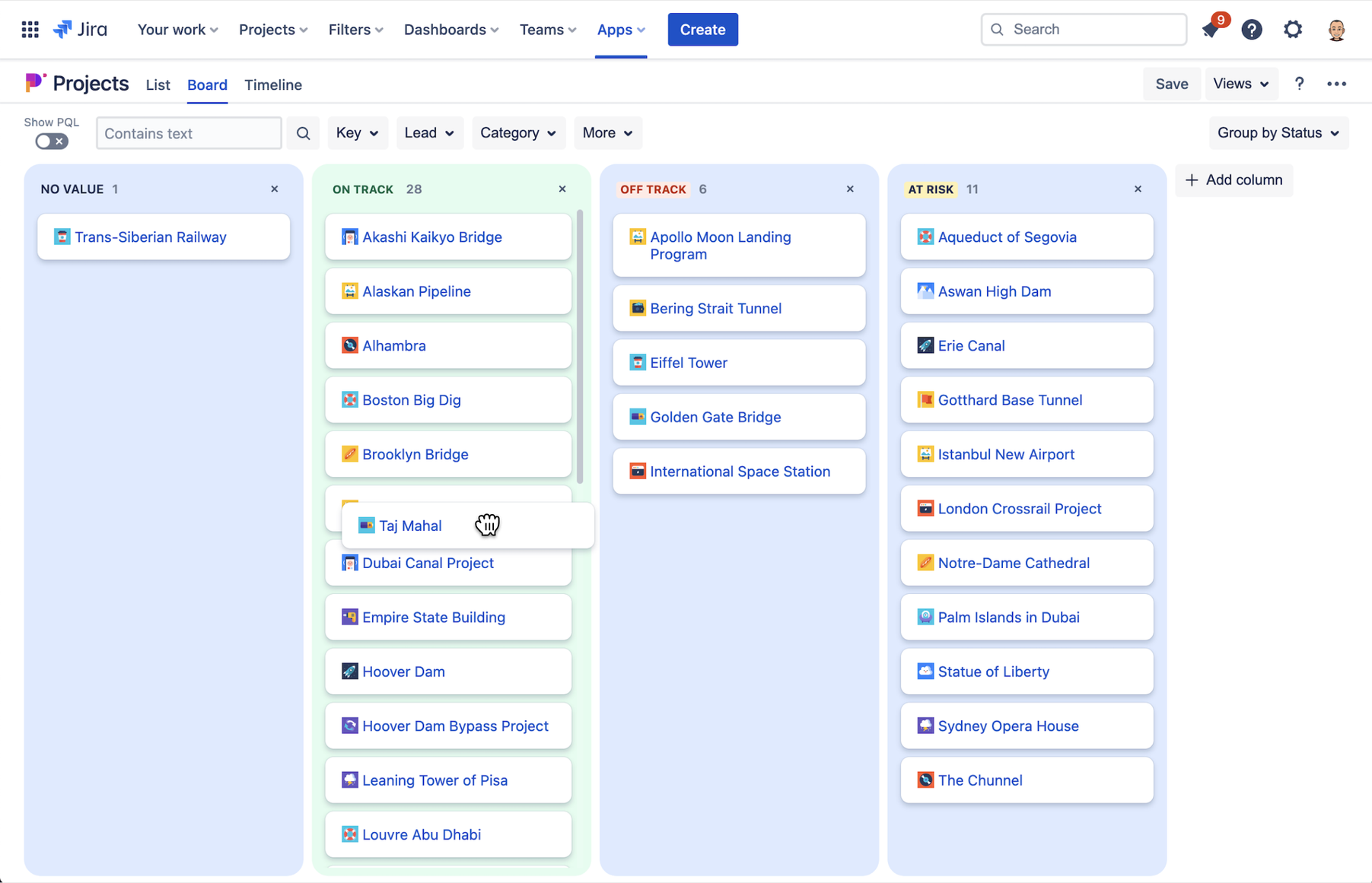 Using Jira for project management