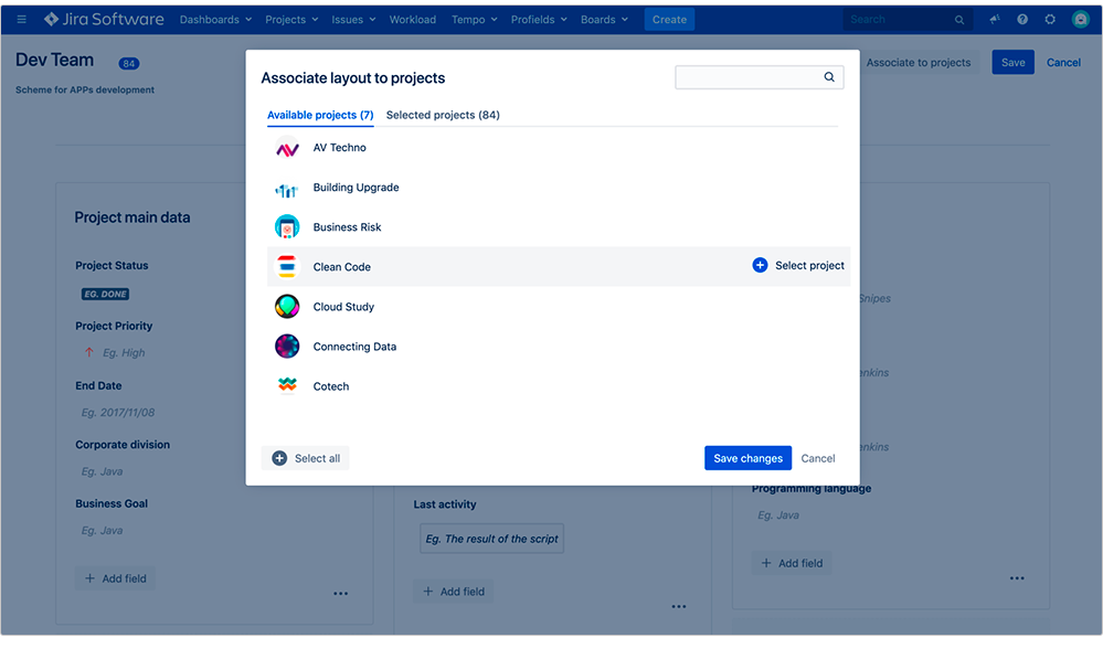 Jira project reports: Integrate eazyBI & Projectrak (formerly Profields)